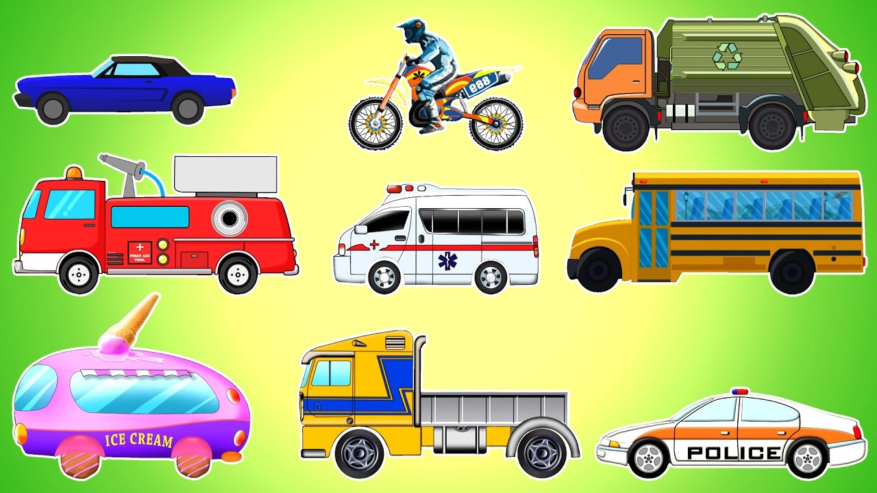 Street Vehicles | Learn Street Vehicles | Kids Video | vehicle ...
