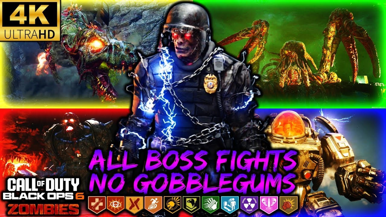BO6 ZOMBIES *ALL* BOSS FIGHTS COMPLETED WITH BRUTUS!! (SUPER EASTER EGG ...
