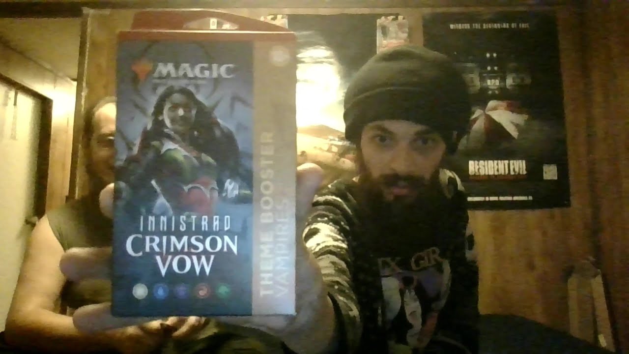 Unboxing video of MTG midnight hunt bundle and 2 crimson vow boosters ...
