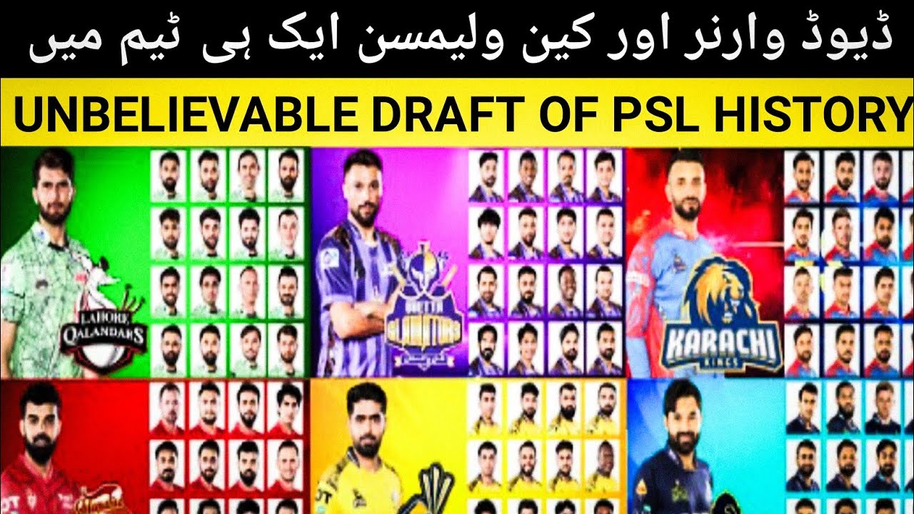 PSL 2025 Squads | PSL 2025 All Teams Squads | Pakistan Super League ...