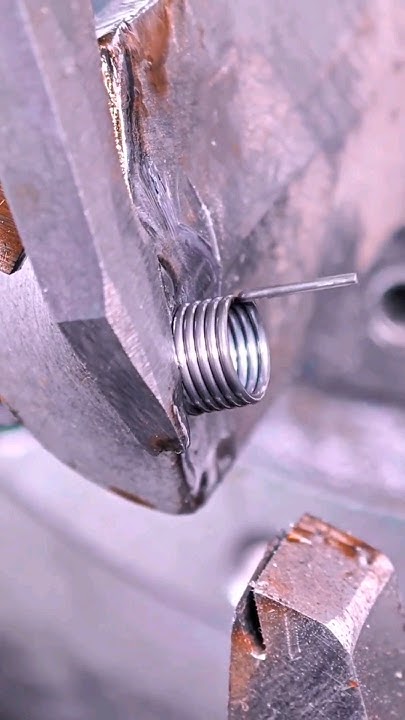 Multi slide machine, spring manufacturing process #process - YouTube