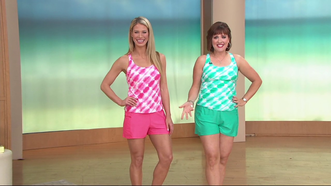 Ocean Dream Signature Tie Dye Tankini Swimsuit on QVC - YouTube