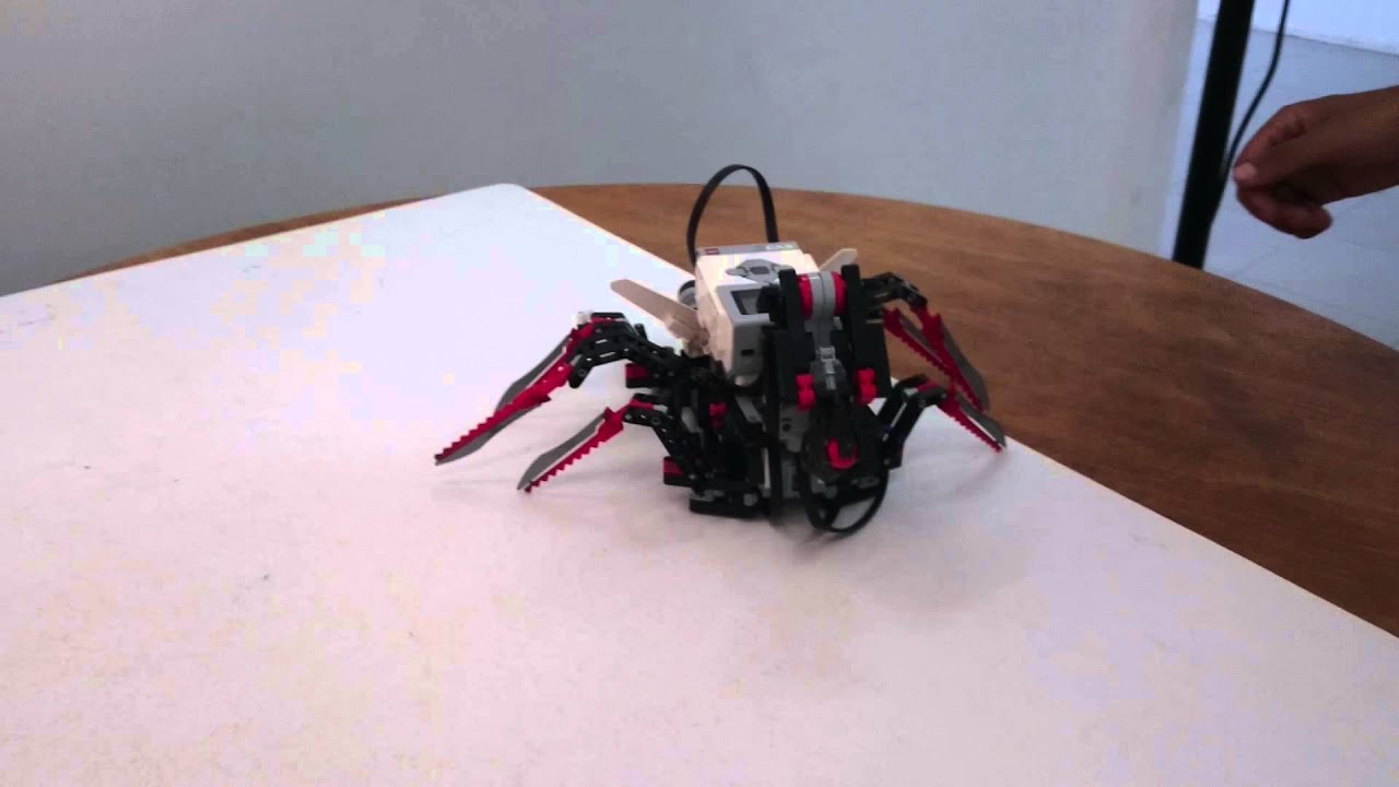 Spider robot Ev3 - YouTube