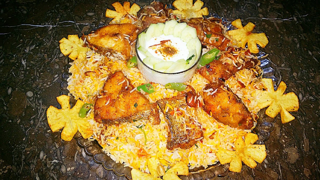 fried Fish biryani /easy & home made masala fish dum biryani/biryani ...