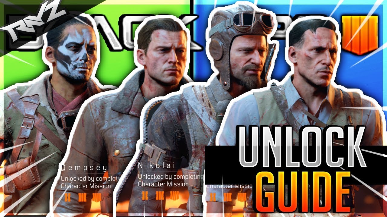 BLACKOUT!: HOW TO UNLOCK ORIGINS CHARACTERS! HOW TO UNLOCK RICHTOFEN ...