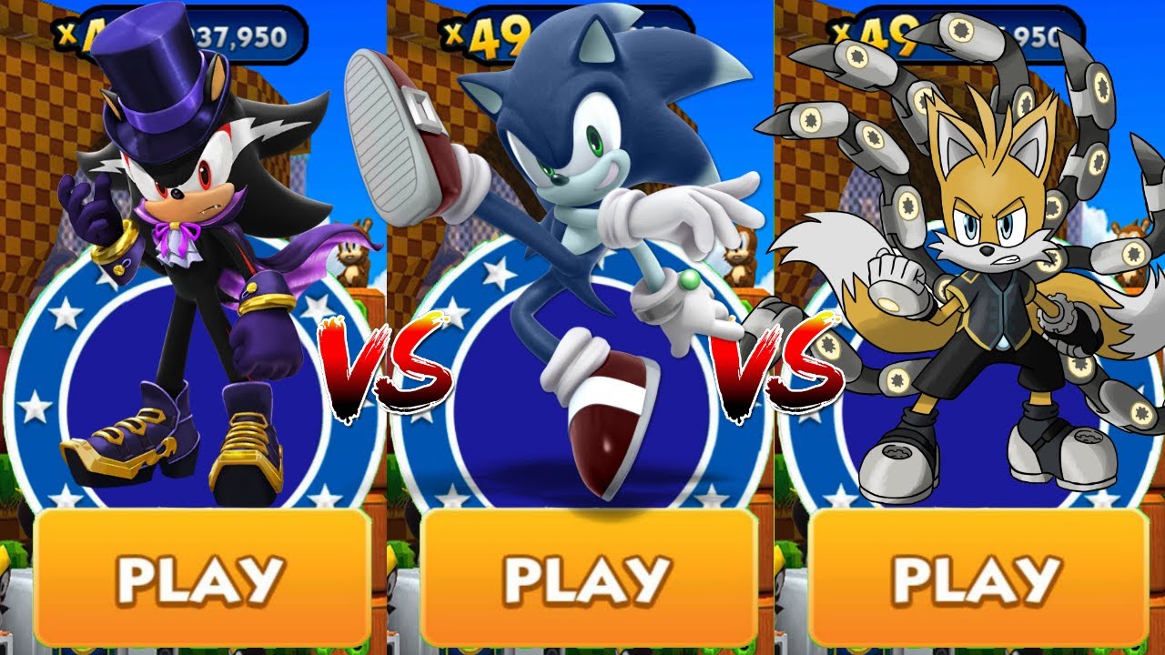 Sonic Dash - Vampire Shadow vs Tails Nine vs Werehog vs All Bosses Zazz ...