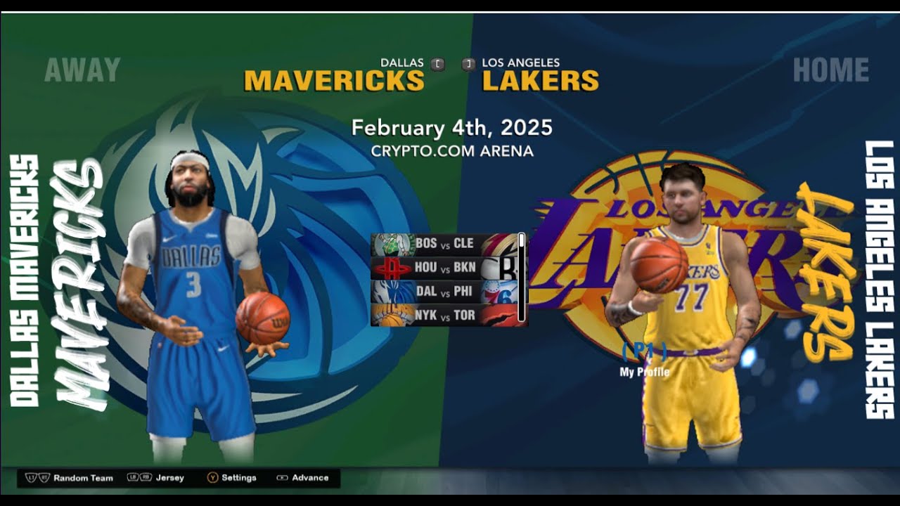 LUKA AND DAVIS !! TRADE !! - DALLAS MAVERICKS VS LOS ANGELES LAKERS ...