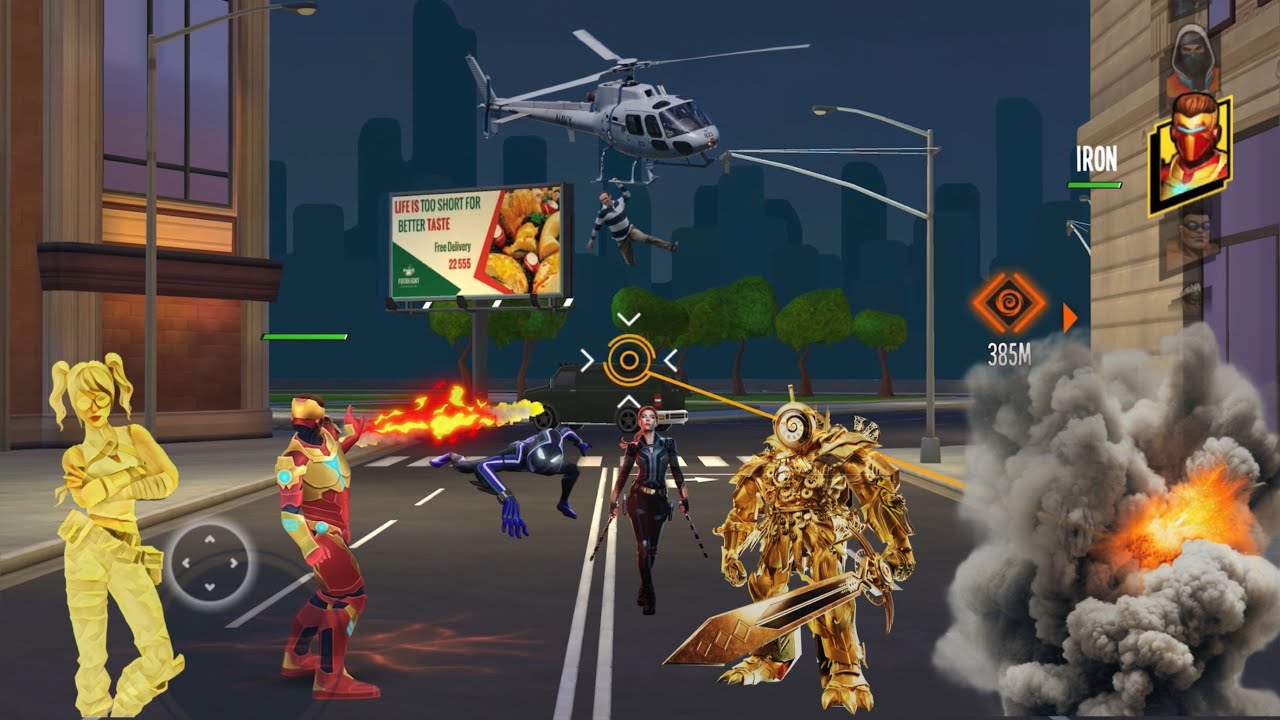 Super Fighter 3 Iron Man vs Gold man #spiderfighter3 #viralvideo - YouTube