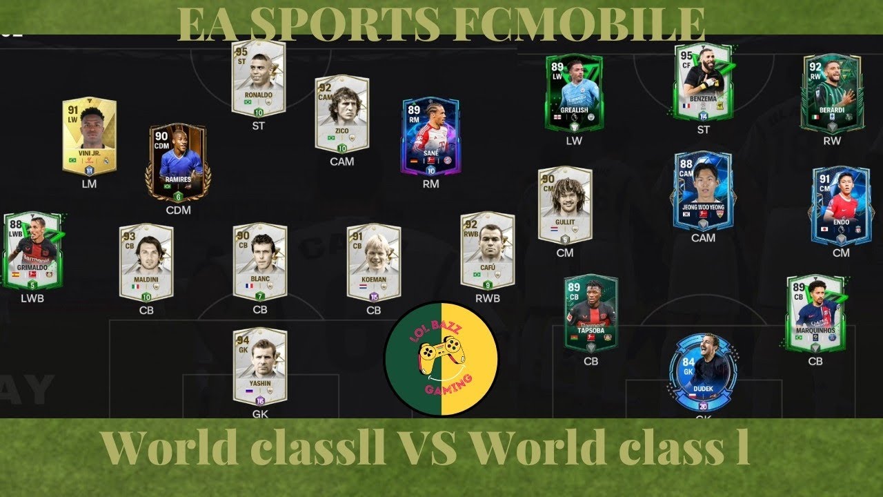 H2H WORLD CLASS 2 VS WORLD CLASS 1 FCMOBILE ESPORTS WORLD CLASS GAME ...