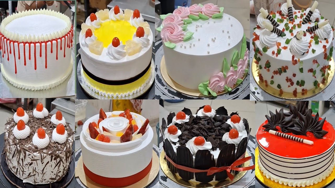 New Design Simple Cake Making Full Process - YouTube