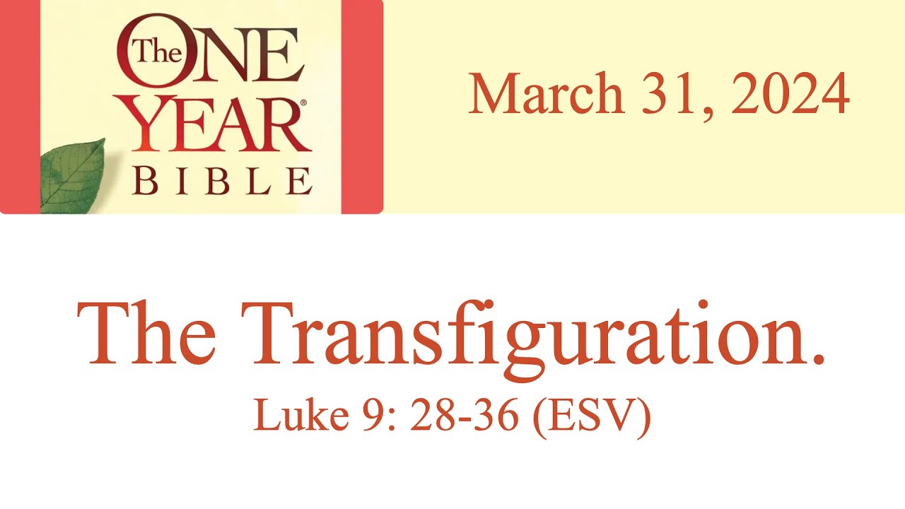 The Transfiguration. Luke 9:28-36. - YouTube