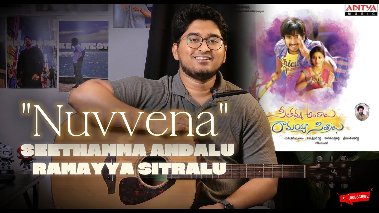 Nuvvena Guitar Lesson for Beginners | Seethamma Andalu Ramayya Sitralu ...