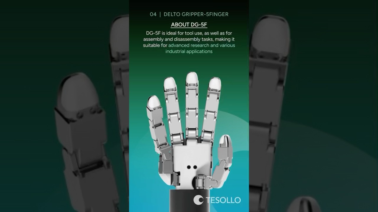 CES Spotlight: Humanoid Robot Hand by Tesollo #robotics 🤖 - YouTube