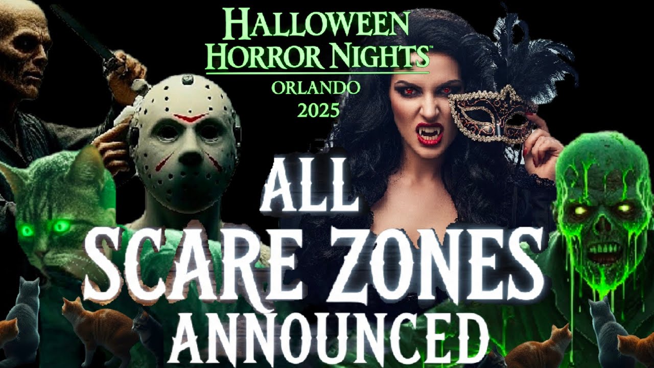 SPOOKTACULAR SCARE ZONES UPDATE: Now We Know Them All! Halloween Horror ...