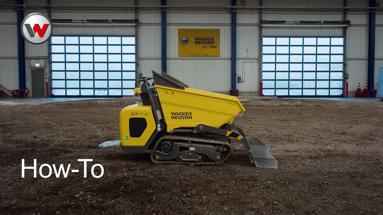Wacker Neuson How-To: Seznamte se s elektrickým pásovým dumperem DT10e ...