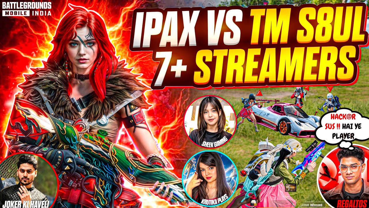 Ipax op vs @soulregaltos9810 @Jokerkihavelii @KrutikaPlays & @sheekgaming 🔥They Found Me SUS‼️ ...