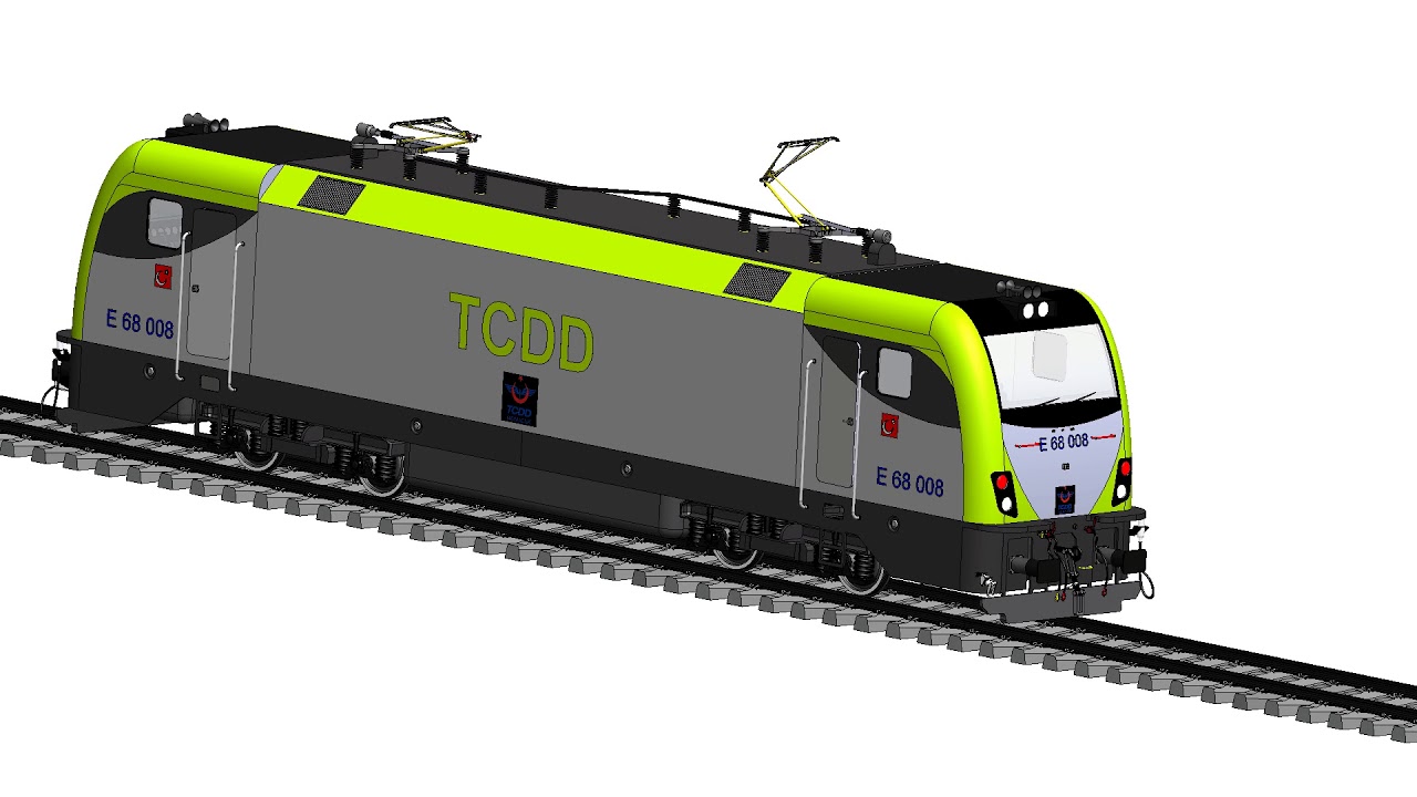 TCDD E68000 Lokomotif Tasarımı | TCDD E68000 Locomotive Design - YouTube