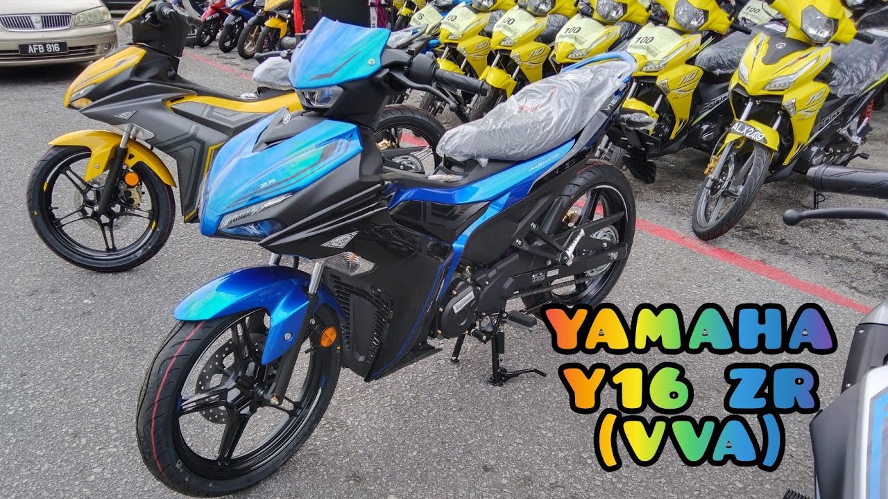 YAMAHA Y16 ZR 'BLUE' (VVA-155cc) 2021 - YouTube