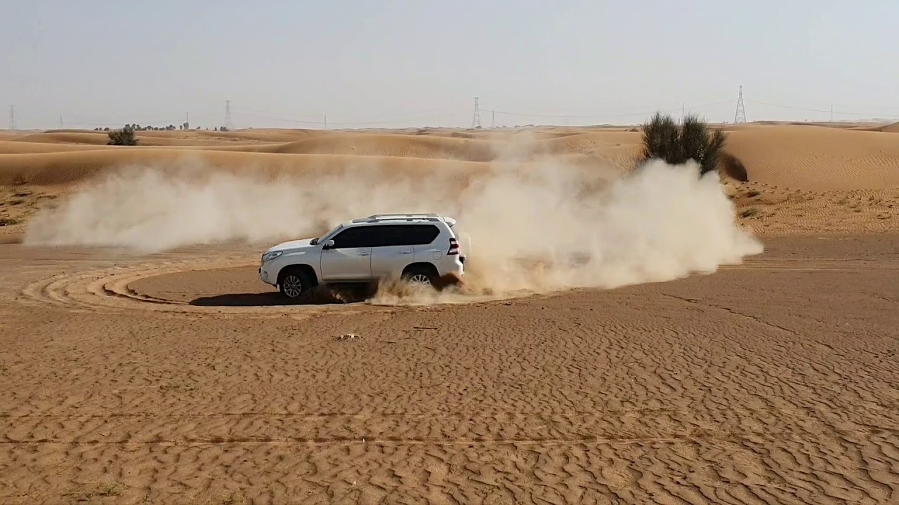 Toyota Land Cruiser Prado Sand Drifting in UAE - YouTube