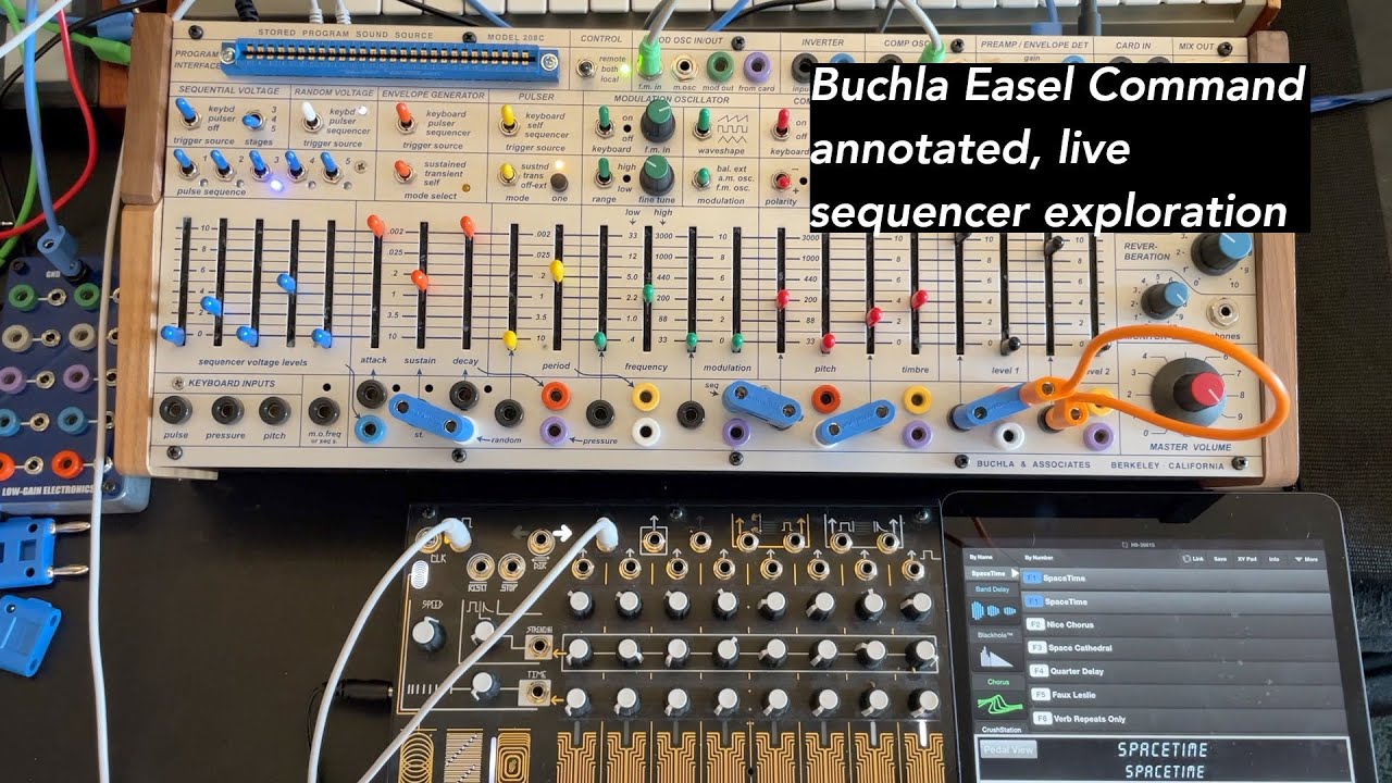 Live Patching Annotated performance: Buchla 208c Easel Command avant-garde electronic music ...