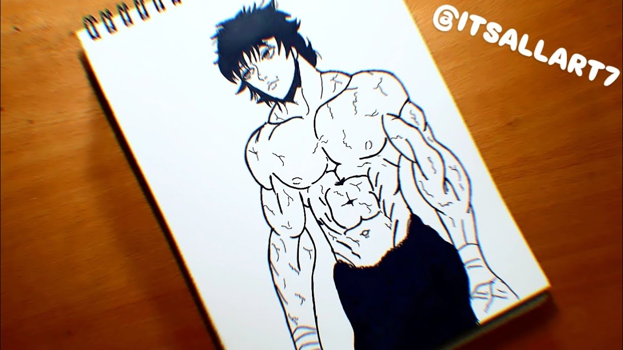 Drawing - Baki // speed drawing - Baki Full body // how to draw Baki ...
