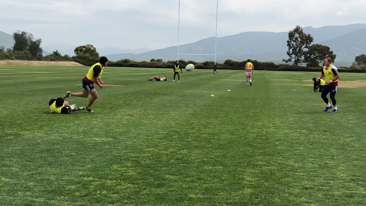 Simple side leg tackle drill - YouTube