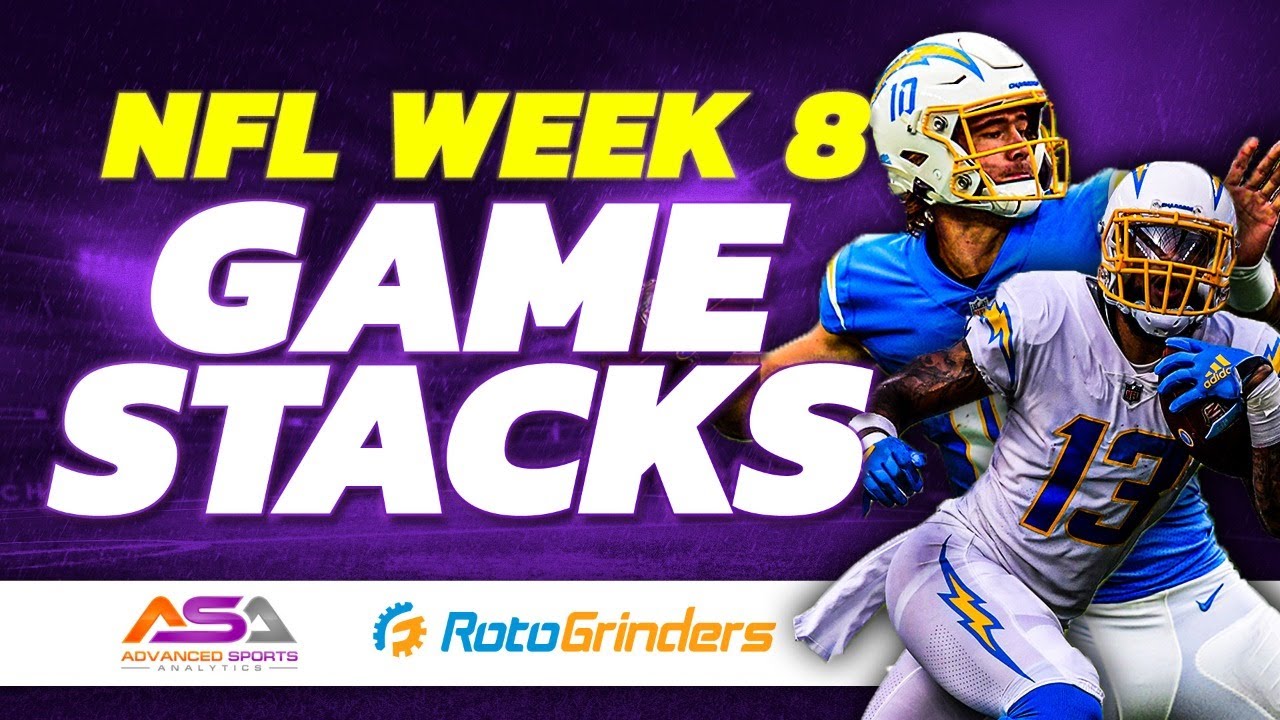 NFL DFS TOP GPP GAME STACKS DRAFTKINGS WEEK 8: ADVANCED SPORTS ...