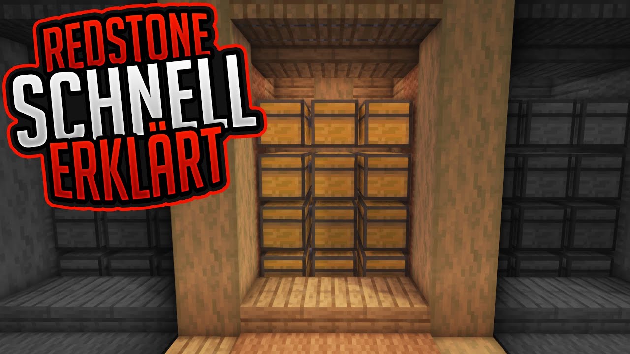 Minecraft 1.21: Automatisches Lager Erklärt! Redstone Schnell Erklärt ...