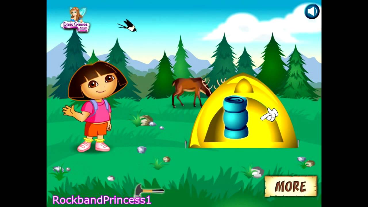 Dora The Explorer Online Games Dora Explorer Camping Game - YouTube