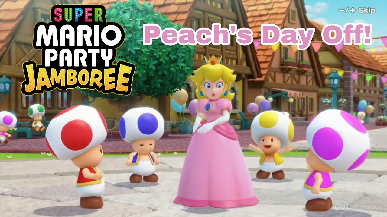 Peach's Day Off Cutscene + Gameplay (Super Mario Party Jamboree) - YouTube