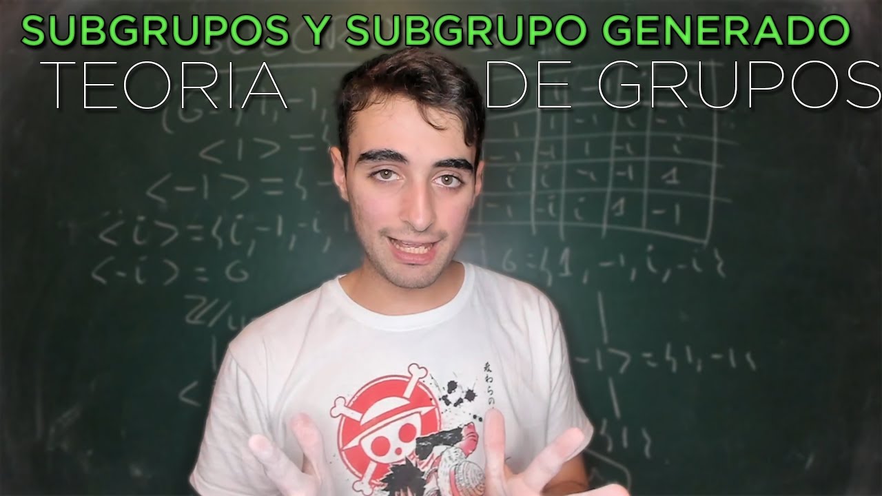 TEORIA DE GRUPOS: SUBGRUPOS SUBGRUPO GENERADO Y MÁS | ESTRUCTURAS ...