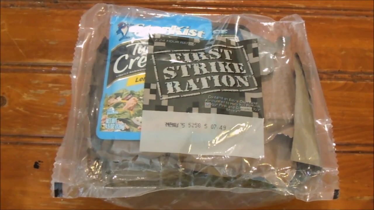MRE Review - First Strike 24 Hour Ration - Menu No. 5 - YouTube