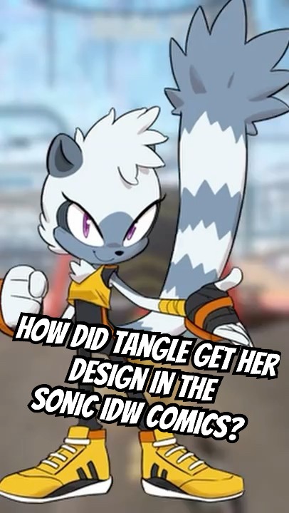 How Tangle The Lemur Got Her Design In The Sonic IDW Comics? - YouTube