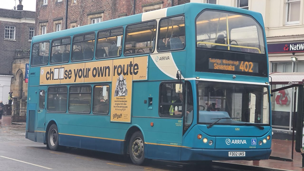 Full Kickdown+Fast | Arriva Kent and Surrey DAF DB250 Lowlander | FD02 ...