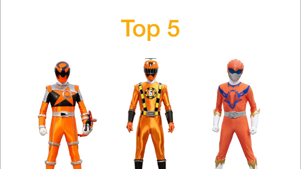 Top 5 Orange Rangers in Super Sentai - YouTube