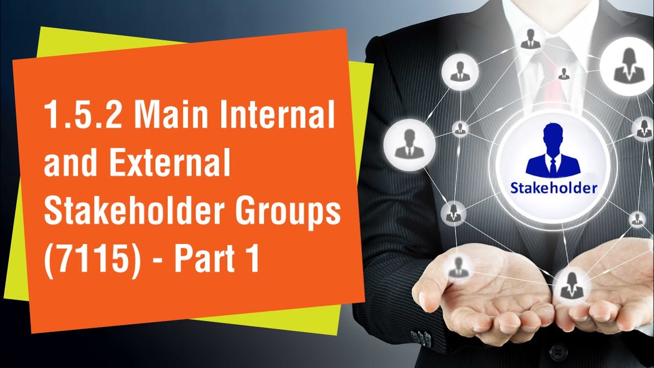 1.5.2 Main Internal and External Stakeholder Groups - Part 1 - YouTube