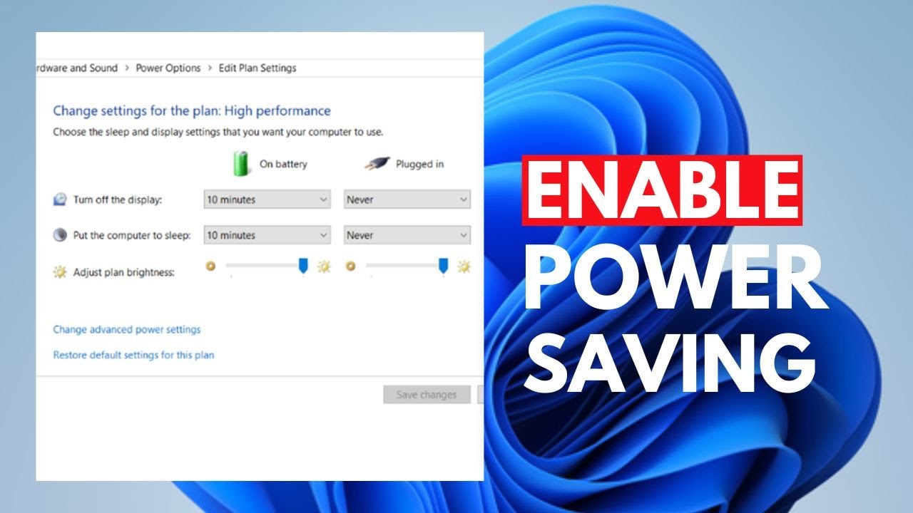 How to Turn On/Off Power Saving Mode on Windows 10/11 - YouTube