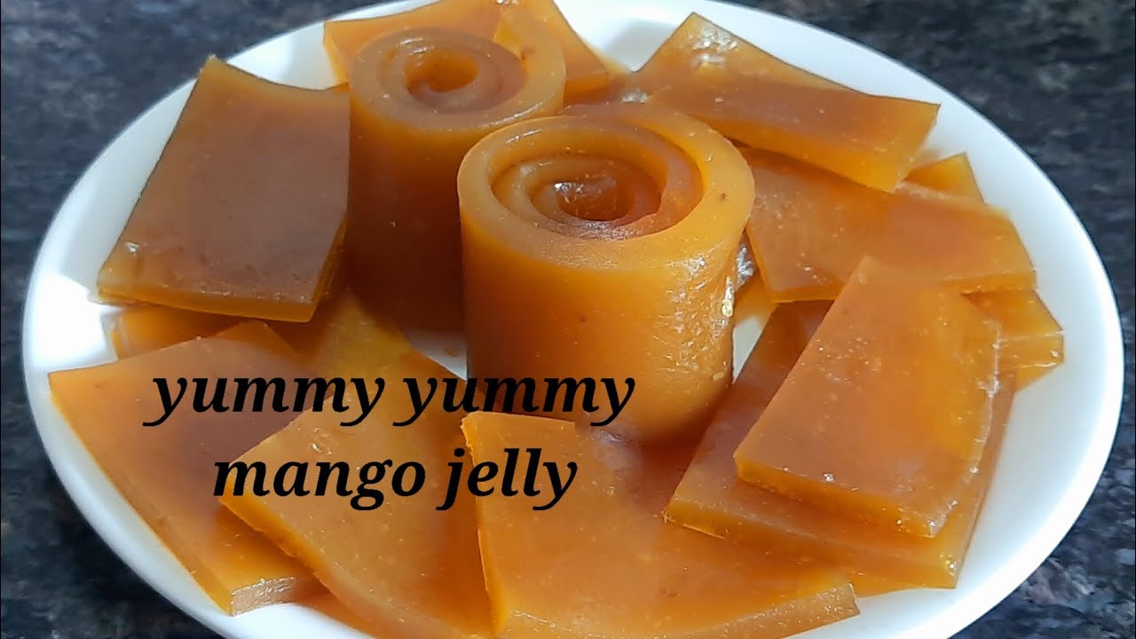 how to make yummy😋 jelly at home🏡 with mango🥭 in easy way - YouTube