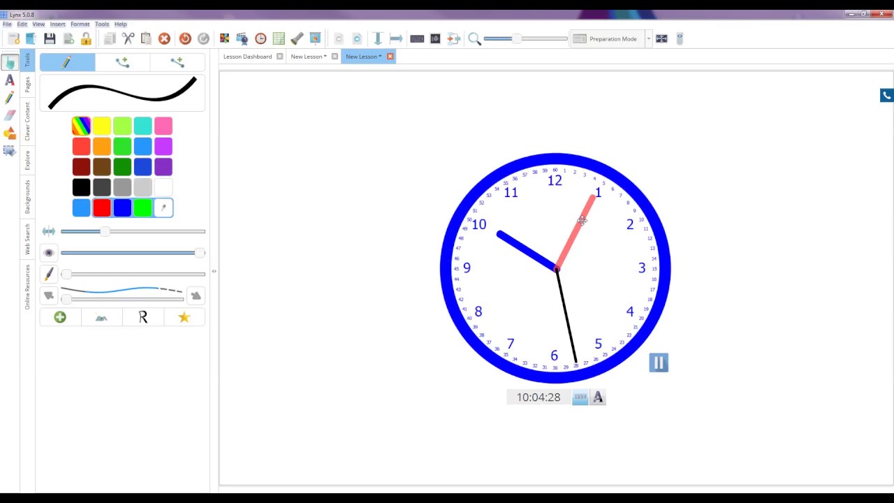 How to insert a clock and change values - YouTube