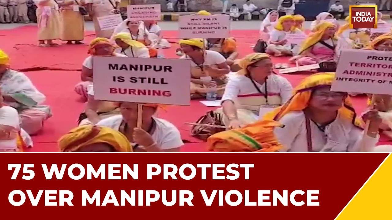 Protest At Jantar Mantar Over Manipur Violence | 'Manipur Burns ...