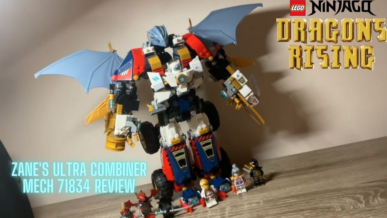 Lego Ninjago Dragons Rising | Zane's Ultra Combiner Mech | 71834 Review ...