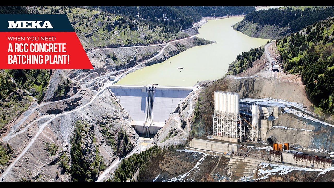 Roller Compacted Concrete plant (RCC) and Dam Projects - MEKA - YouTube