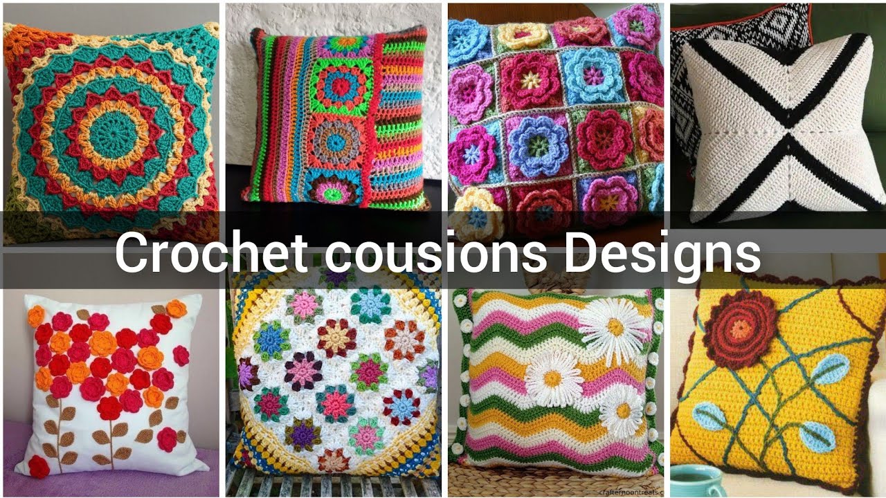 Crochet cushion covers designs patterns | crutche pillow cover designs ...