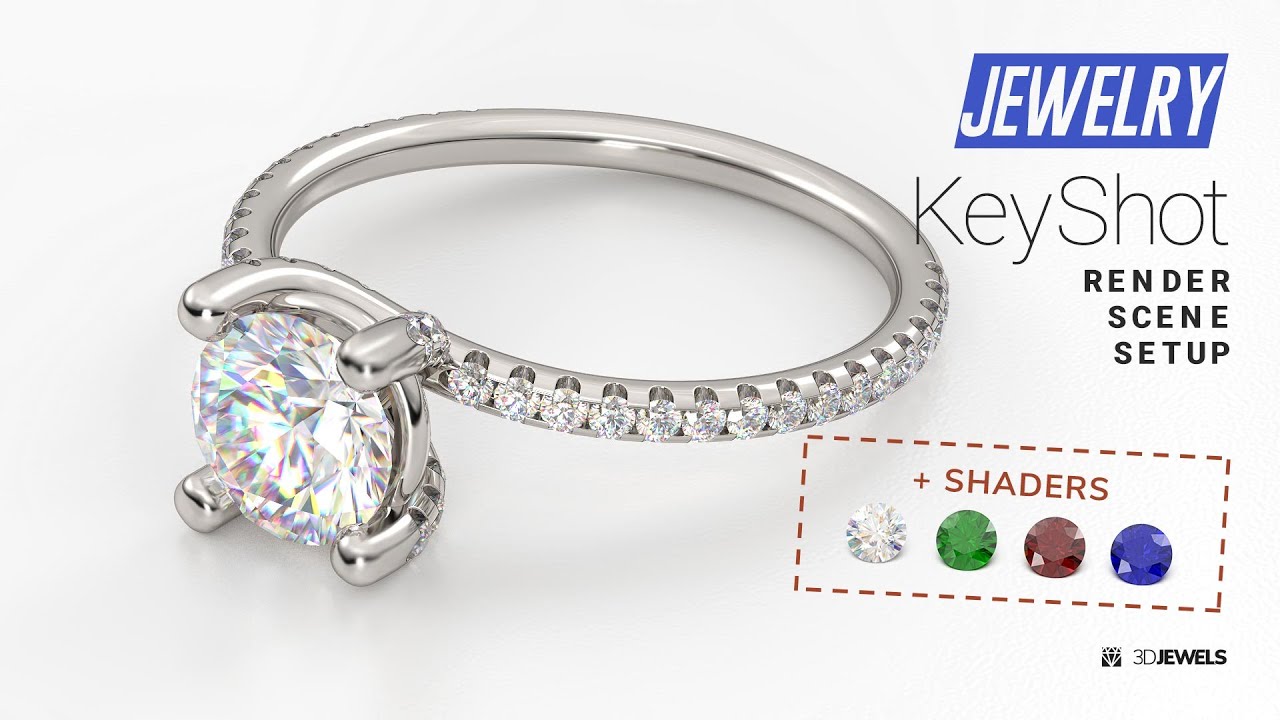 Preview of Jewelry Realistic Render Scene Setup For KeyShot Pack2 - YouTube