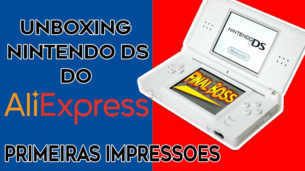 Unboxing do Nintendo DS do Aliexpress, Primeiras Impressões - YouTube