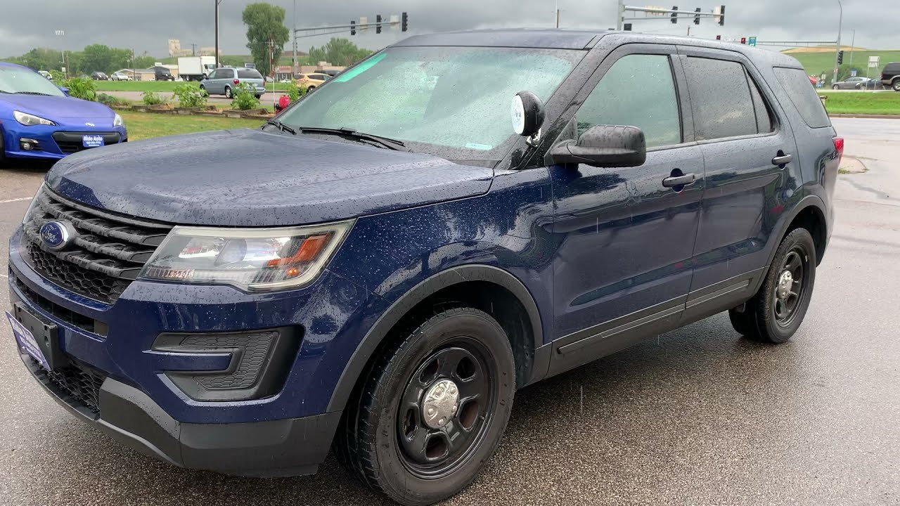 2016 Ford Explorer Police Utility Interceptor AWD 3.7 V6 NAVY BLUE ...