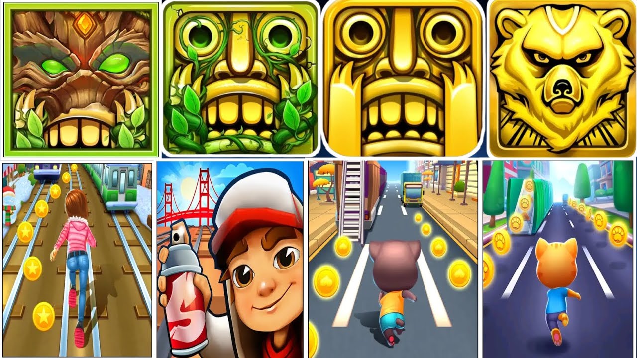 Temple Run 2 Vs Subway Surf Vs Temple Lost Running - All Runner Games ...