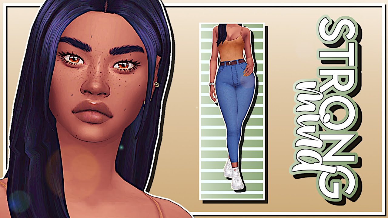The Sims 4 | STRONG MIND 🌺 | CAS & Lookbook + CC Links - YouTube