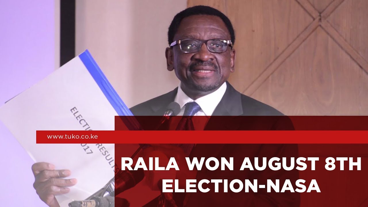 Raila won August 8th presidential election-NASA - YouTube