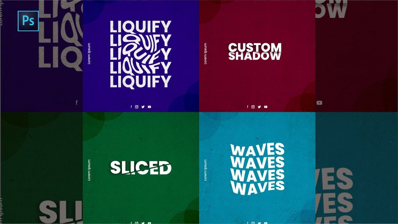 Typography Poster Design in Photoshop I Photoshop Tips & Tricks I ...